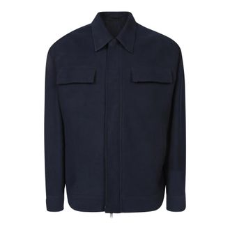 Lardini Blaue Sovracamicia Jacke - - Jackets - Herren - Blau - S