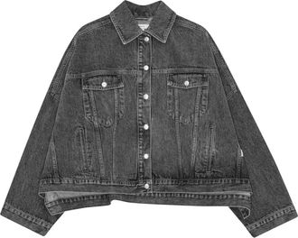 Remain Femme, Vestes, Gris, Taille: 38 FR Drapy Back Denim Jacket