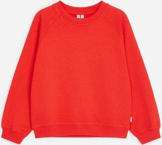 Arket Sweatshirt Aus Baumwolle -Rot