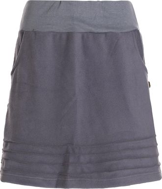 vishes Alternative Bekleidung - Thermorock Warmer Damen Winterrock kurz Minirock aus ECO-Fleece grau 38-40