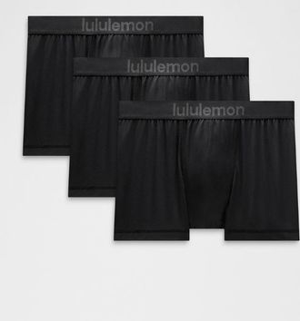 lululemon Boxer Always in Motion Lot de 3 pour Hommes - 8 cm - Noir - Taille XL