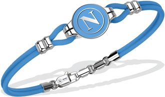 LOWELL Armband Kordel und Stahl Napoli