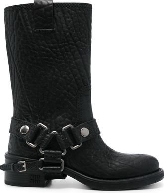 Miu Miu Moto Stiefel - Schwarz