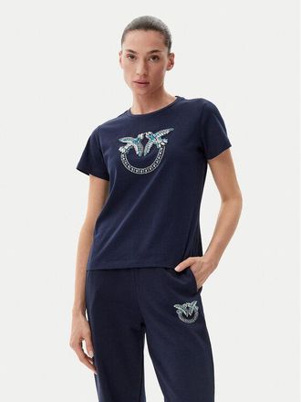 Pinko T-Shirt Quentin 100535 A2G7 Dunkelblau Regular Fit