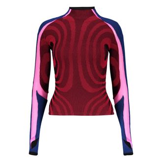 Paolina Russo Lang&auml;rmliges Strickoberteil - - Knitwear - Damen - Mehrfarbig - XS