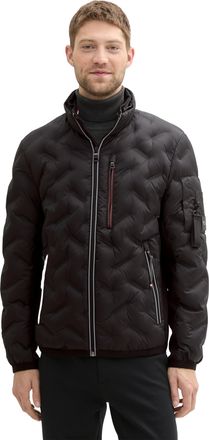 Tom Tailor Tom Tailor Herren Hybrid Jacke mit Kapuze im Stehkragen,29999 - Black, XXXL