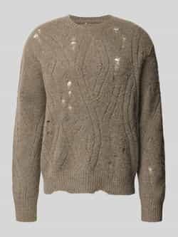 AllSaints Regular Fit Strickpullover im Destroyed-Look