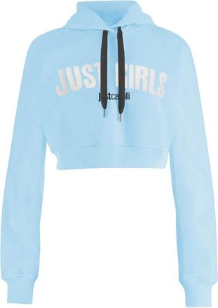 Just Cavalli Femme, Sweatshirts et sweats &agrave; capuche, Bleu, Taille: 42 FR SweaT-shirts &agrave; capuche