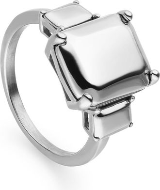 Liebeskind BERLIN Damenring - IP Schwarz - Gr. 56 - Edelstahl poliert - wasserfest & hautfreundlich