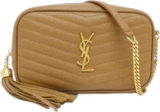 Saint Laurent Femme, Pre-owned, Beige, Taille: ONE Size Pre-owned Cuir sacs-ports-paule