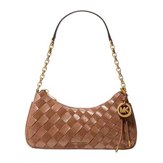 Michael Kors Nolita Medium Woven Chain Pouchette - - Bags - Damen - Braun - ONE SIZE
