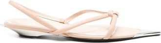 MUGLER ballerines Fang - Tons neutres