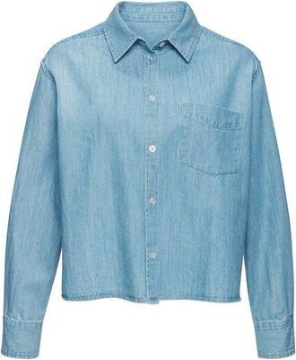 Buffalo Jeansbluse mit Brusttasche, Hemdbluse, Denim, casual