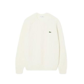 Lacoste Homme, Pulls, Beige, Taille: M Pull &eacute;pais en laine card&eacute;e
