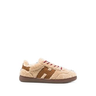 Hogan Shearling H-logo Sneakers