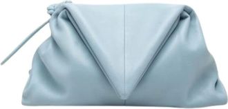Bottega Veneta Pre-owned Trine Clutch - Femme - Pre-owned - Bleu - Taille: ONE Size