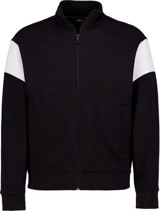 HUGO BOSS Herren Pullover schwarz unifarben