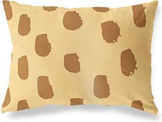 Bonamaison Le Jardin du Lin Kissenbezug Zierkissenbezug Brauntöne Kissenbezug, Für Bett, Auto, Sofa, Haus, Wohnzimmer, Schlafzimmer, Dekoration, 45x60 Cm - Entwo