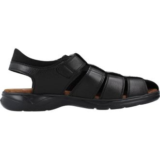 Fluchos Sandales Plates avec Bride Adh&eacute;sive - Homme - Chaussures - Noir - Taille: 40 EU