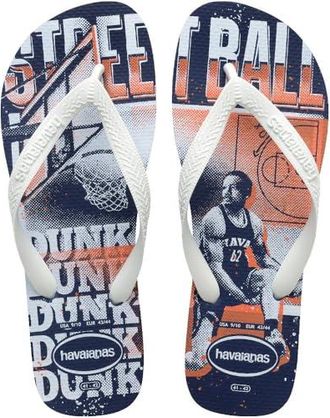Havaianas Homme Hav. Top Athletic Tongues, Bleu Marine, Blanc, 8.5/9 UK