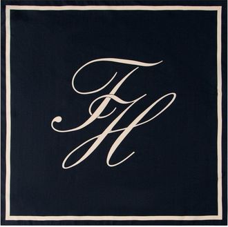 Tommy Hilfiger Foulard en soie avec motif monogramm&eacute;