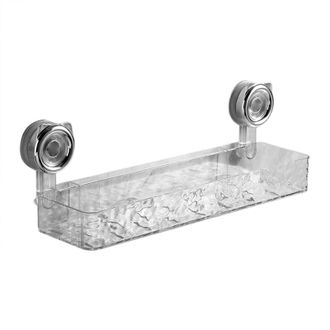 Generic Saugnapf- | mit Korb f&uuml;r Badezimmer | Stabiler platzsparender Korb ohne Bohren zum Organisieren von Seife, Handt&uuml;chern, Sp&uuml;lmaschinen, Shampoo-Tassen