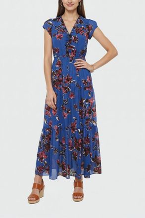 Gerard Darel Robe longue imprim&eacute; floral - ELAISSE - Indigo