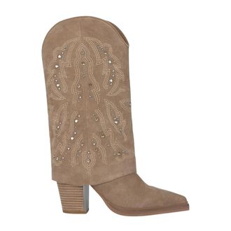 Alma En Pena Bestickter Gamaschenstiefel - - Shoes - Damen - Beige - 40 EU