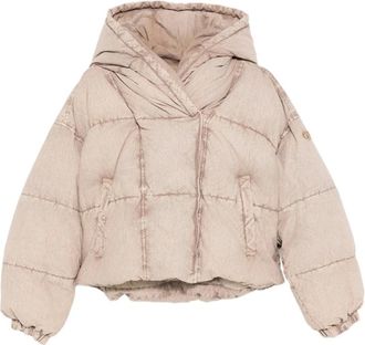 Diesel Femme, Vestes, Beige, Taille: 38 FR Veste Rembourr&eacute;e &agrave; Capuche