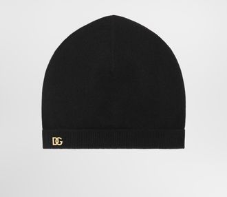 Dolce & Gabbana Strickm&uuml;tze - Frau H&uuml;te Und Handschuhe Schwarz Pz