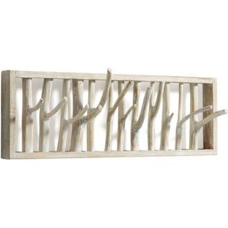 Kavehome [NEUWERTIG] B-Ware Kave Home Muntfre Wandgarderobe Wandhakenleiste Garderobe Wandhaken Holz 60cm
