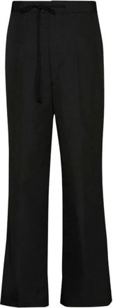 Maison Margiela Femme, Pantalons, Noir, Taille: 36 FR Waist Tie Pantalons