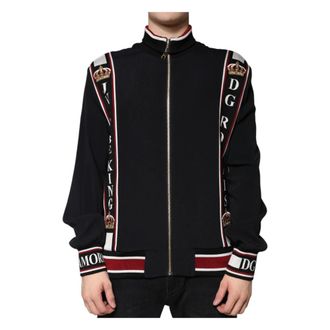 Dolce & Gabbana King Full Zip SweaT-shirt - Homme - Sweatshirts et sweats &agrave; capuche - Noir - Taille: XL