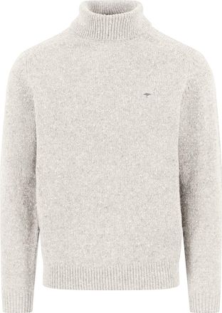 Fynch-Hatton Pullover aus Wollmix mit Rollkragen und Melange-Struktur Winter White/XL