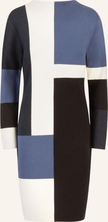 Apart Colorblocking Strickkleid blau