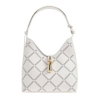Furla Femme, Sacs, Blanc, Taille: ONE Size Goccia Petit Sac Bandouli&egrave;re Hobo