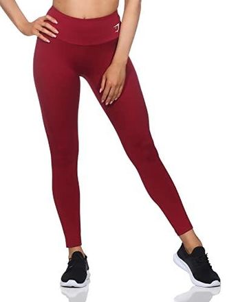 Gymshark Legging dentraînement pour femme, bordeaux, XS