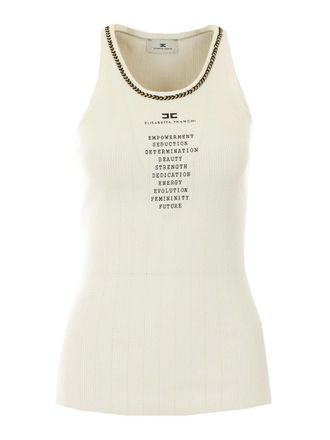 Elisabetta Franchi Top - Blanc