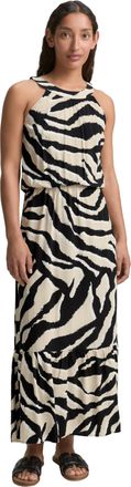 Tom Tailor Damen 1046493 Kleid, 38070 - Abstract Beige Zebra, 46 EU