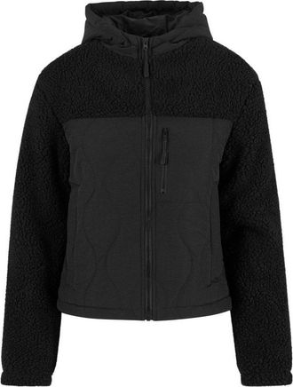 Urban Classics Kurzjacke Ladies Sherpa Crinkle Nylon Mix Jacket