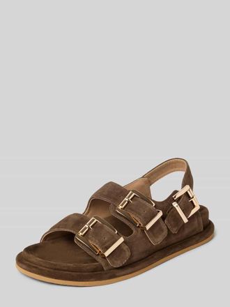 Alma En Pena Sandalette aus Leder mit Riemen und Dornschlie&szlig;en