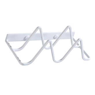 BESPORTBLE TOBBOMEY Wei&szlig;e Wandmontierte Hausschuhablage ohne Bohren aus Leichtem Chemikalienbest&auml;ndigem Material Stabiler Schuhhalter F&uuml;rs Badezimmer mit Hoher T