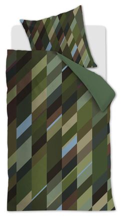 Beddinghouse Sackville bettw&auml;sche-Set 2 TLG. - 135x200 - Gr&uuml;n - Baumwollsatin - mit Rei&szlig;verschluss