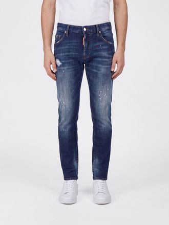 Dsquared2 Jean Skater skinny en denim stretch avec effet us&eacute;