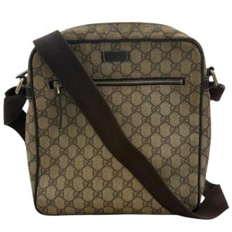Gucci Sac bandouli&egrave;re GG Supreme Canvas Pre-owned - Femme - Pre-owned - Beige - Taille: ONE Size