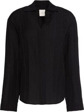 Calvin Klein Blouse col v &agrave; rayures textur&eacute;es