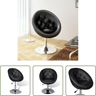 vidaXL vidaXL Lounge Sessel - Cocktailsessel Schwarz Kunstleder