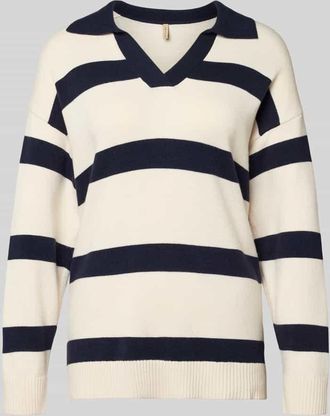 Soyaconcept Strickpullover mit V-Ausschnitt Modell KANITA