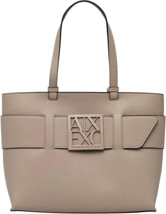 A|X Armani Exchange Femme, Sacs, Beige, Taille: ONE Size Sac Shopper