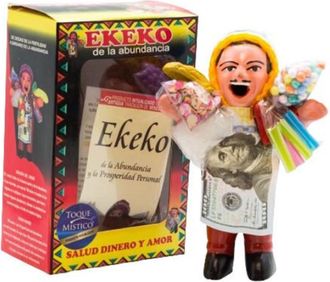 Generico Ekeko Peruanische Gl&uuml;ckspuppe 18 cm - F&uuml;lle und Wohlstand - Peruanische Rituale